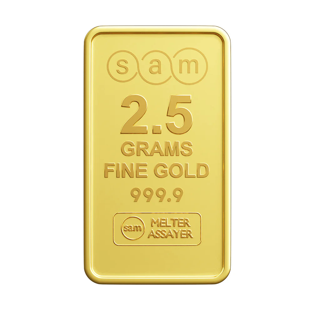 SAM Gold Bar 2.5 Gram